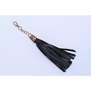 VanEnjoy Purse Strap Replacement with Tassel,Lichee Pattern Microfiber Leather for Crossbody Bag or Handbag,34-60" L*0.5" W,Gold Metal