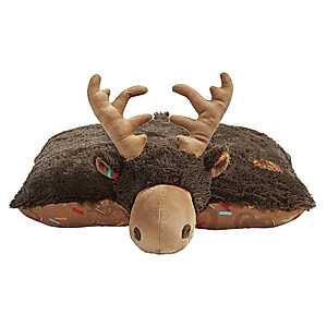 Pillow Pets 18” Sweet Scented Chocolate Moose, Stuffed Animal Plush Toy , Brown