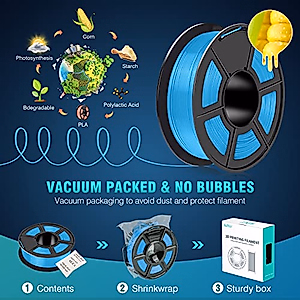 SUNLU 3D Printer Filament, Neatly Wound PLA Meta Filament 1.75mm, Toughness, Highly Fluid, Fast Printing for 3D Printer, Dimensional Accuracy +/- 0.02 mm (2.2lbs), 330 Meters, 1 KG Spool, Black