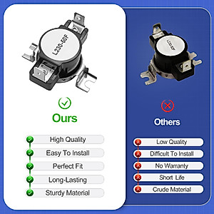 DC47-00017A Dryer High Limit Thermostat for Samsung AP4201896, PS4205216, W10908281, AP6034266, 35001192, PS11766749, DC47-00017A(3 Pack)