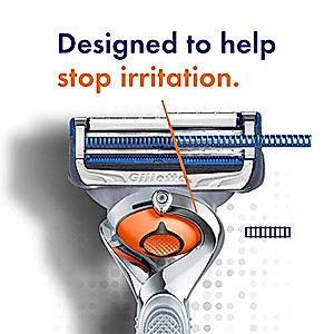 Gillette SkinGuard Men's Razor Flex Handle + 4 Blade Refills