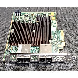 LSI Logic H5-25520-00 LSI Logic Controller Card H5-25520-00 9300-16e Single 16Port 12Gb/s SAS/SATA PCI-Express HBA Brown Box