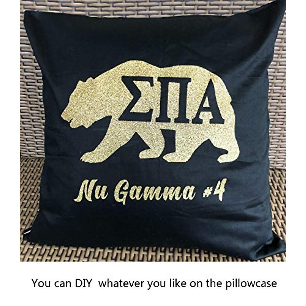 4-Pack 100% Cotton Comfortable Solid Decorative Throw Pillow Case,Thmyo Square Cushion Cover Pillowcase Sublimation Blank Pillow Covers Christmas DIY Throw Pillowcase for Sofa(18x18inch/45x45cm,Black)