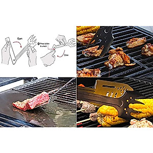 Lichamp 6-in-1 BBQ Multi Tool Set, Folding BBQ Tool Stainless Steel, Folding Grill Tool for Outdoor BBQ Grill