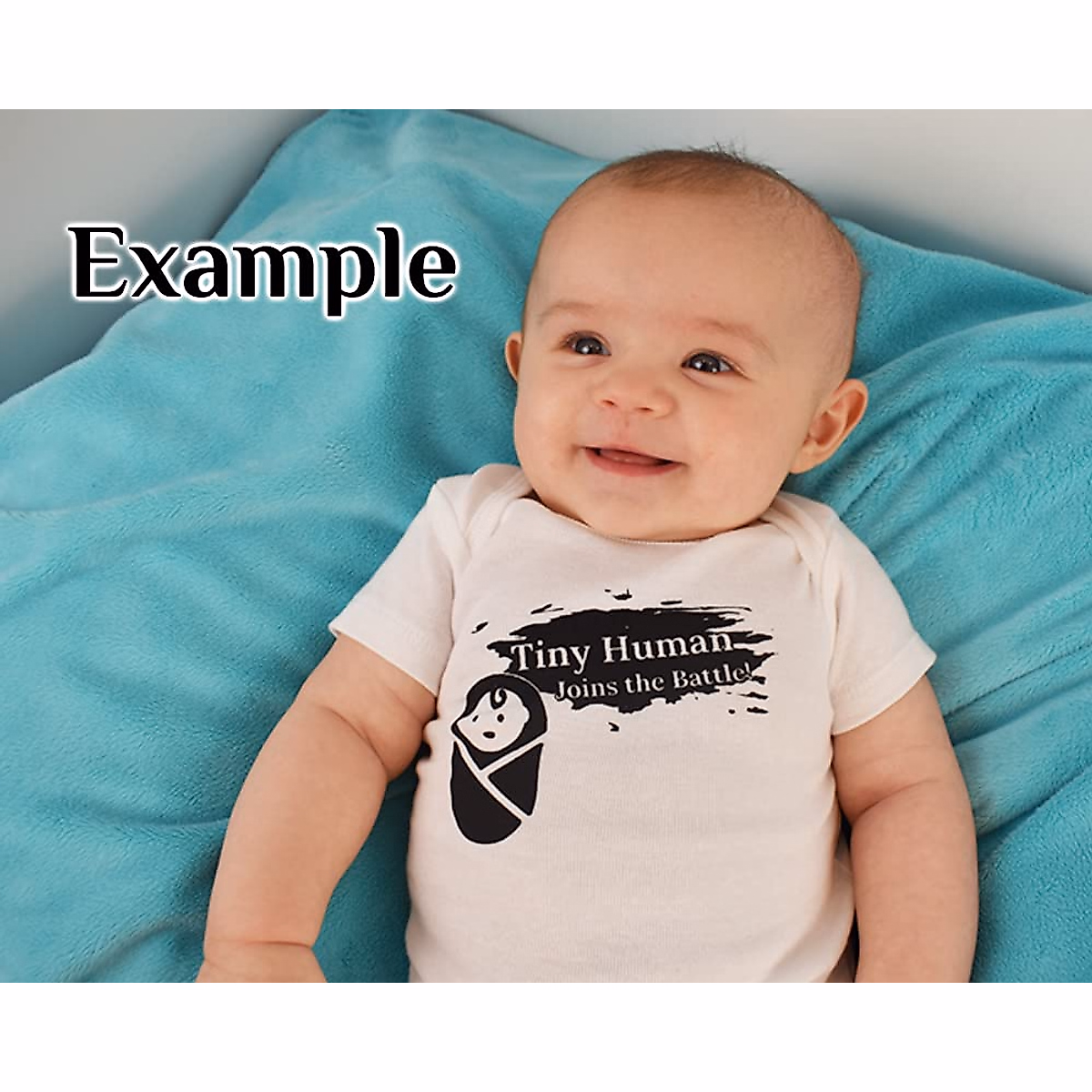 Gaming Baby Onesie - My Bag Of Holding Is Full (3-6 Month - Black Fabric - Gold Design)