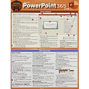 Microsoft PowerPoint 365 - 2019: A Quickstudy Laminated Software Reference Guide