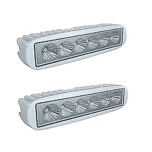 Handxen Boat Deck Light - LED 18W 1600 Lumen Spreader - Long Lasting - Flood Marine-Grade T-Top Boat Deck Lights - Extremely Bright - Durable Quality - Ideal for Marine Boats Cars Trucks (2 Pack)