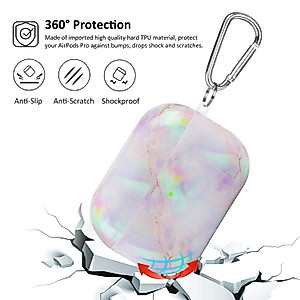 KOREDA AirPods Pro 2nd/1st Generation Case - Protective Hard Cover for Girls Women Men with Keychain for Airpods Pro 2nd/1st Gen