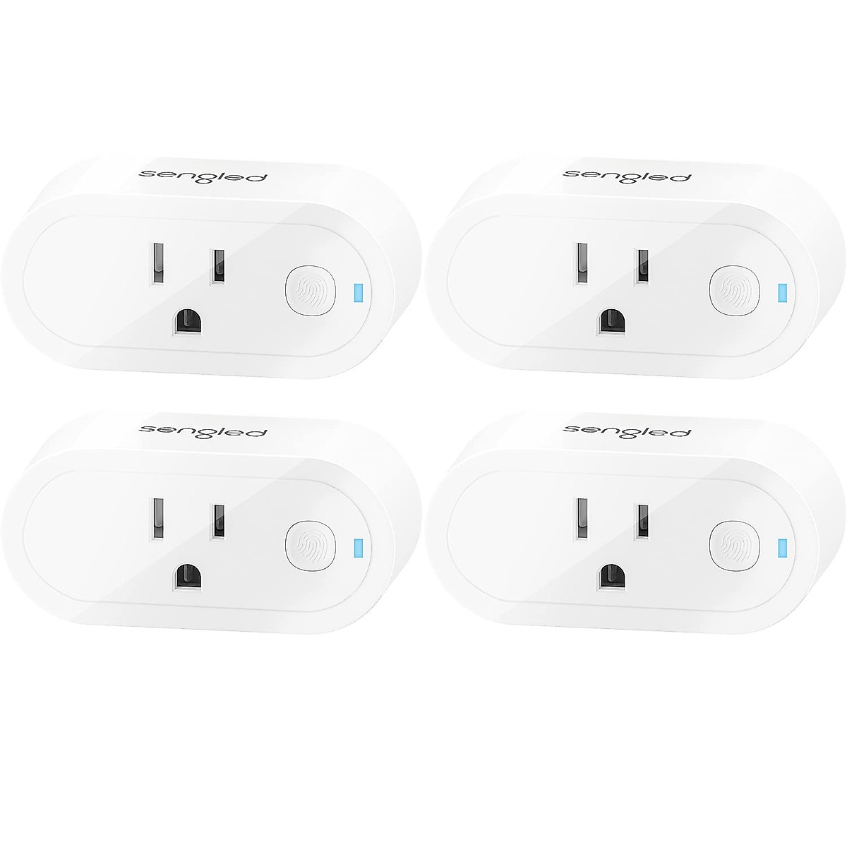 Sengled Smart Plugs, Hub Required, Works with SmartThings and Amazon Echo with Built-in Hub, Voice Control with Alexa and Google Home, 15Amp Smart Socket, Work as Zigbee Repeater, ETL Listed, 4 Pack