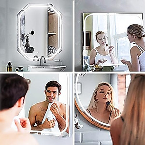 MY BEAUTY LIGHT LED Vanity Lights, 6000K Dimmable Daylight White Vanity Mirror Lights, 6.56FT Bright Makeup Light, ELT Approval 24V Stick on Lights for Bathroom Mirror, Full Length Mirror, Wall Mirror