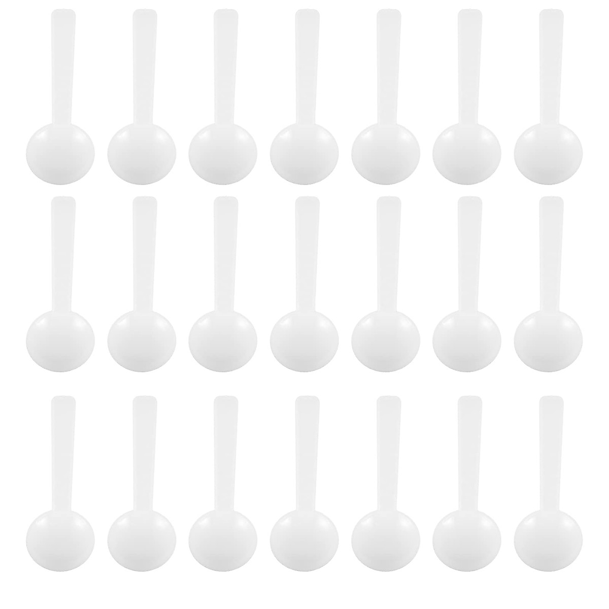 100pcs Micro Labs Liquid Measuring 1 Gram Static Plastic Tiny Scoop for Home Laboratory Kitchen