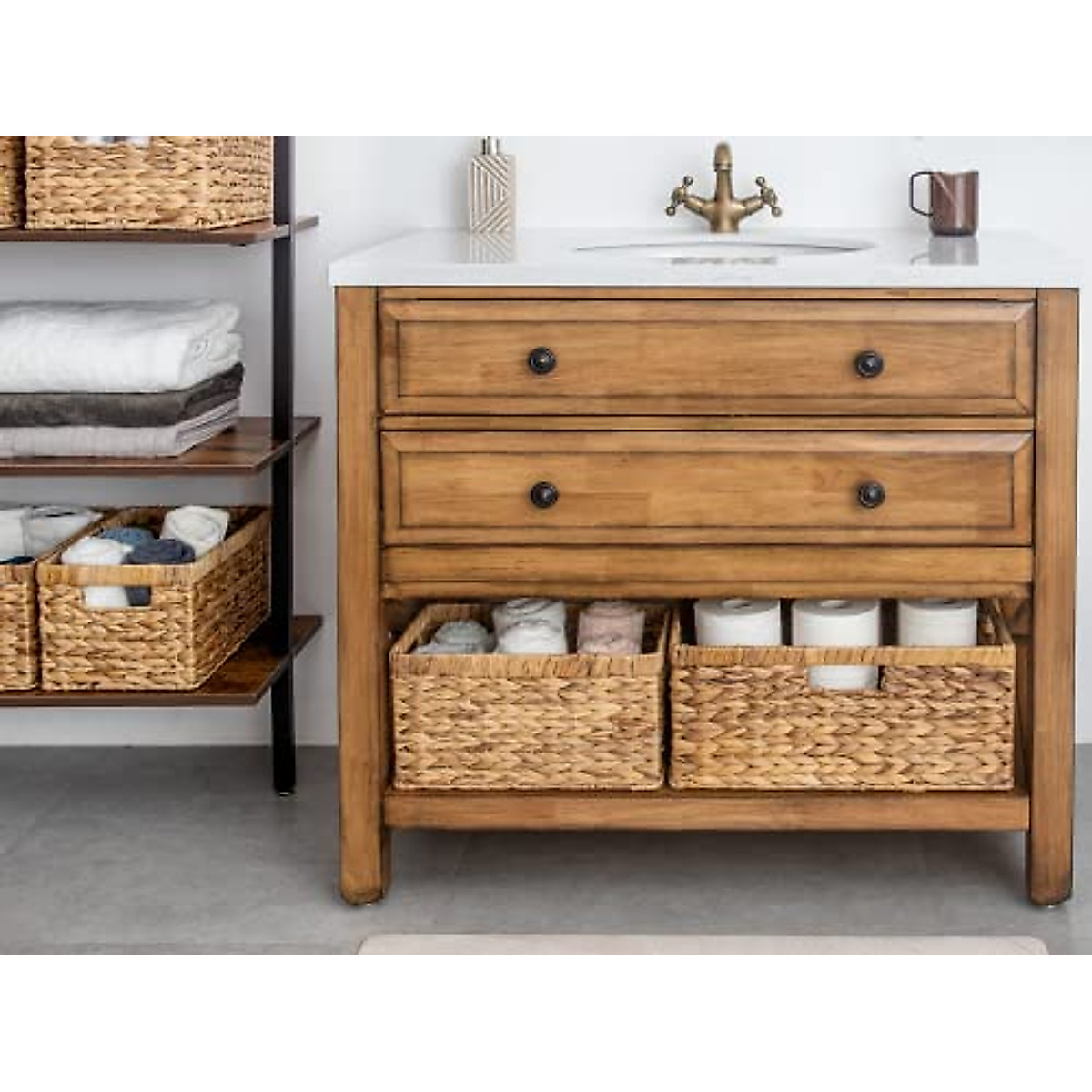 StorageWorks Water Hyacinth Baskets