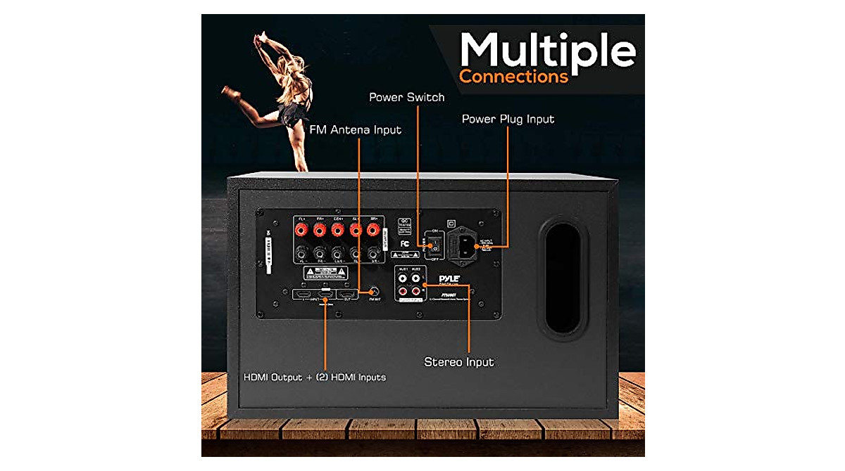 Pyle 5.1 Channel Home Theater System - 300W Bluetooth