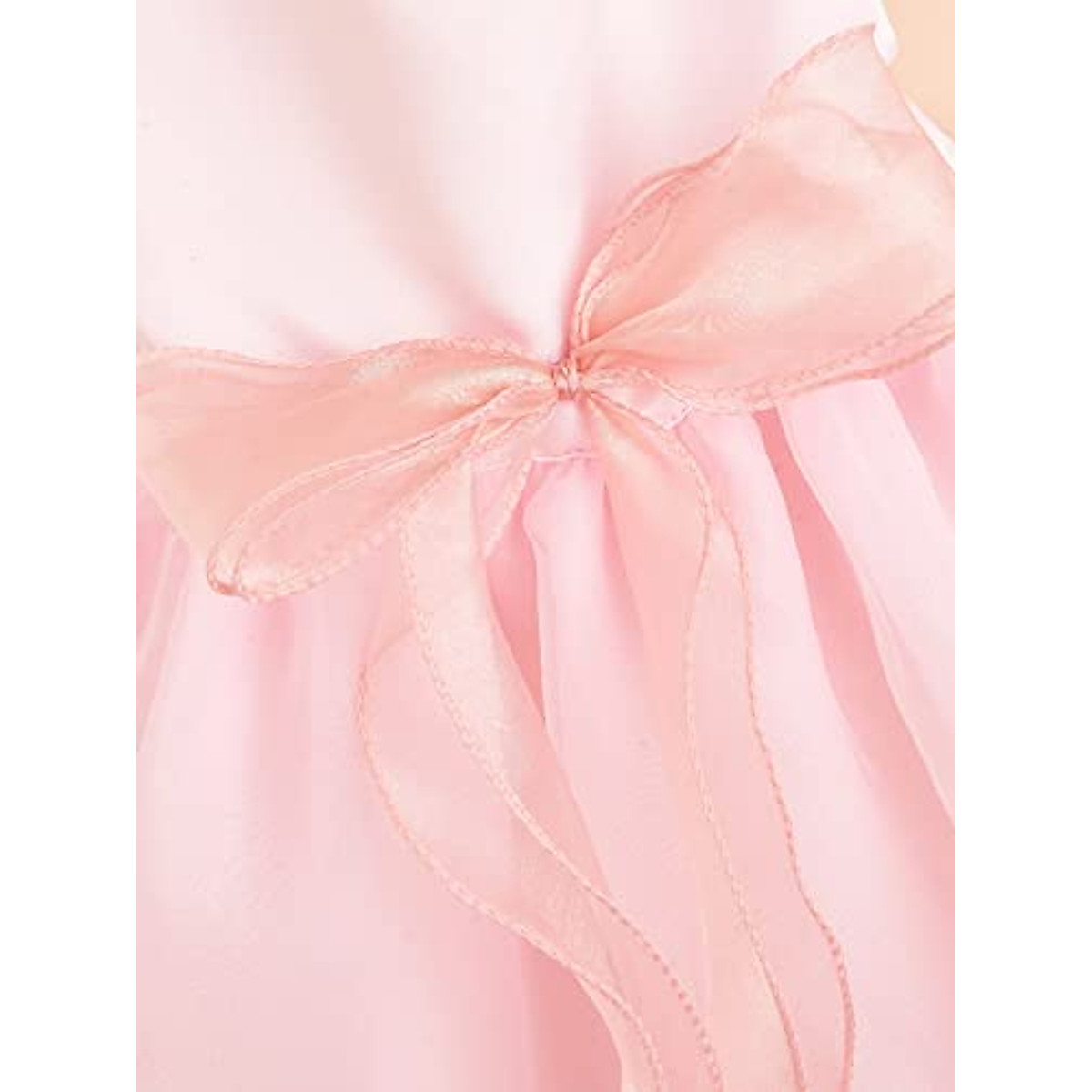 QWINEE Bowknot Decor Dog Dresses Contrast Mesh Kitten Puppy Princess Dress Small Medium Dog Kitten Skirt Costume Sundress Pink A XS