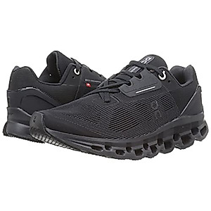 ON Running Cloudstratus Womens' Sneakers, All Black, 8