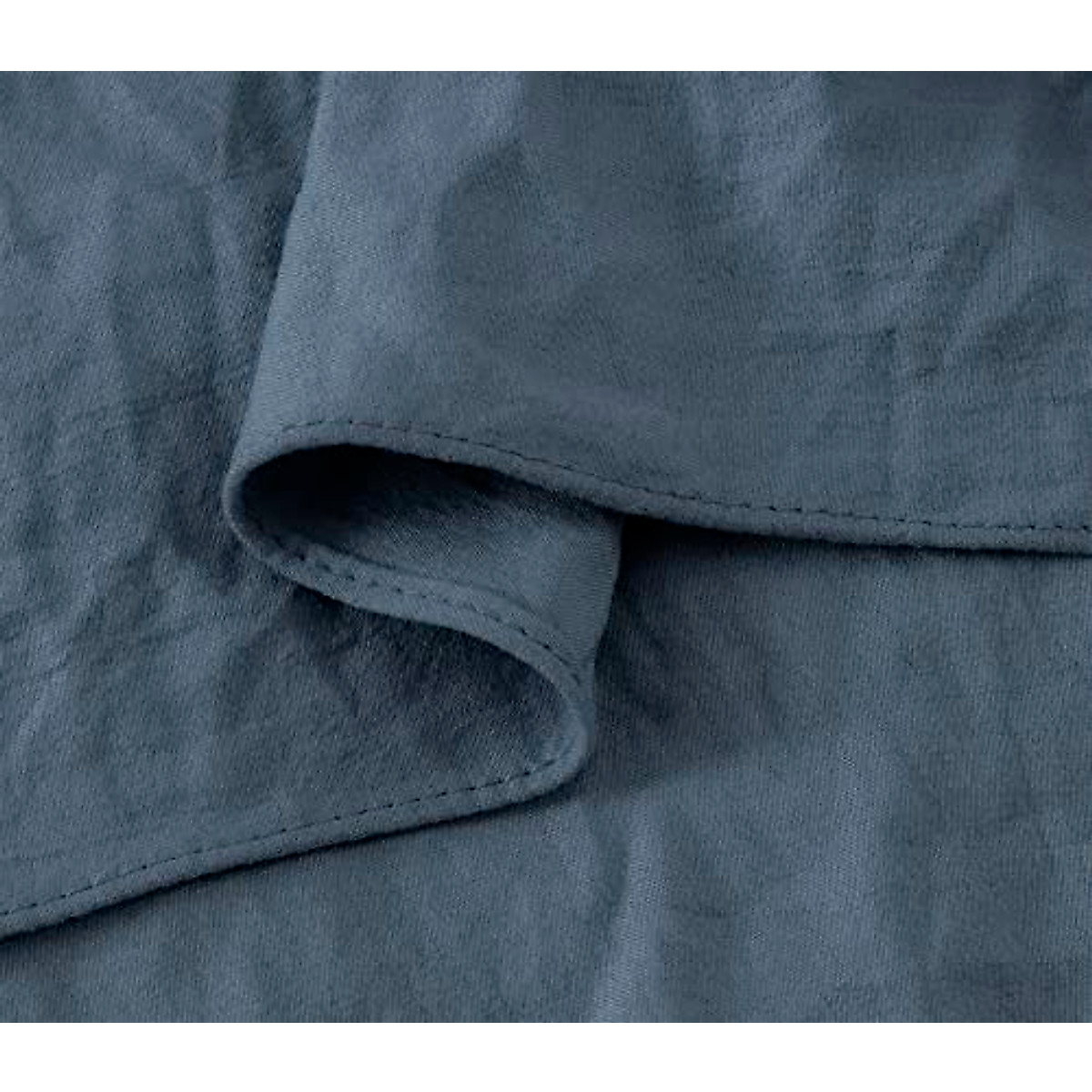 Chezmoi Collection Aria 3-Piece Pinch Pleat Pintuck Ruffle Skirt Bedspread Set - French Country Chic Farmhouse - California King, Dusty Blue