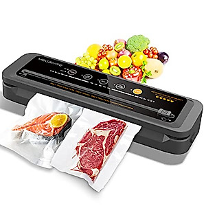MegaWise Powerful but Compact Vacuum Sealer Machine(Black)