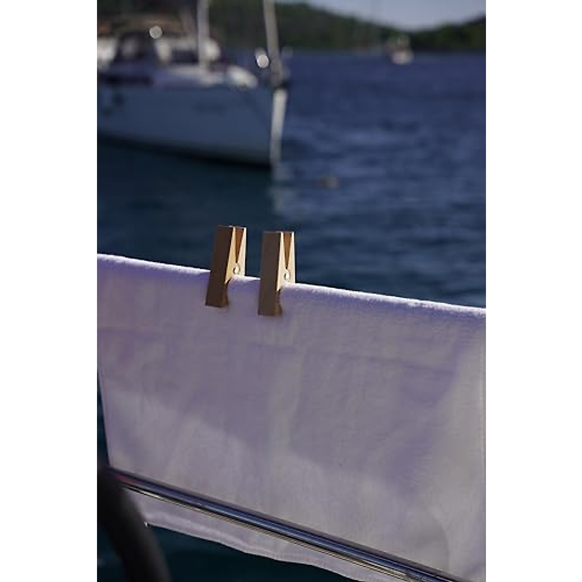 tuuli Wooden Pegs Large Wooden Pegs Clothes Pegs for Beach Towel Beach Lounger Yacht Pram Laundry Accessories - 2