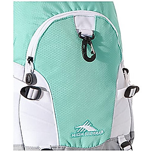 High Sierra Loop Backpack, Travel, or Work Bookbag with tablet sleeve, One Size, Aquamarine/White/Ash