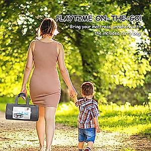 Baby Play Mat,Play Mat for Baby,Foldable Crawling Mat for Floor,Fabric Baby Playpen Mat,Tummy Time Mat for Newborn,Non-Slip Kids Play Mat for Playpen,Play Yard Mat(Leaves-49x49inches)