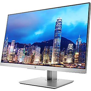 HP EliteDisplay E273 27 Inch LED Backlit Monitor 2-Pack Bundle with Fully Adjustable Desk Mount Monitor Stand