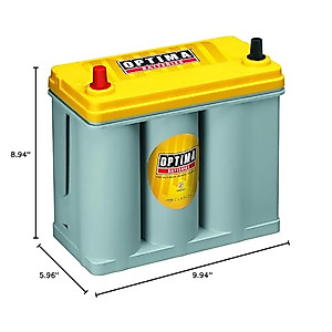 OPTIMA Batteries High Performance DS46B24R YellowTop Dual Purpose Sealed AGM Car, Truck and SUV Battery, 450 CCA, Maintenance Free, Versitile Mounting, Fits Select Prius Models