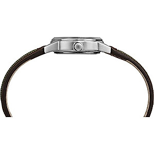 Timex Women's TW4B12000 Expedition Field Mini Brown/Green Nylon/Leather Strap Watch