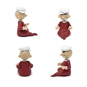 Boss Fight Studio Olive OYL Popeye Classics Wave 1 Action Figure – Highly Articulated Figurine with Accessories Including Swee’ Pea, Fabric Skirt, Alternate Heads and Hand, and Removable Hat - 1:12