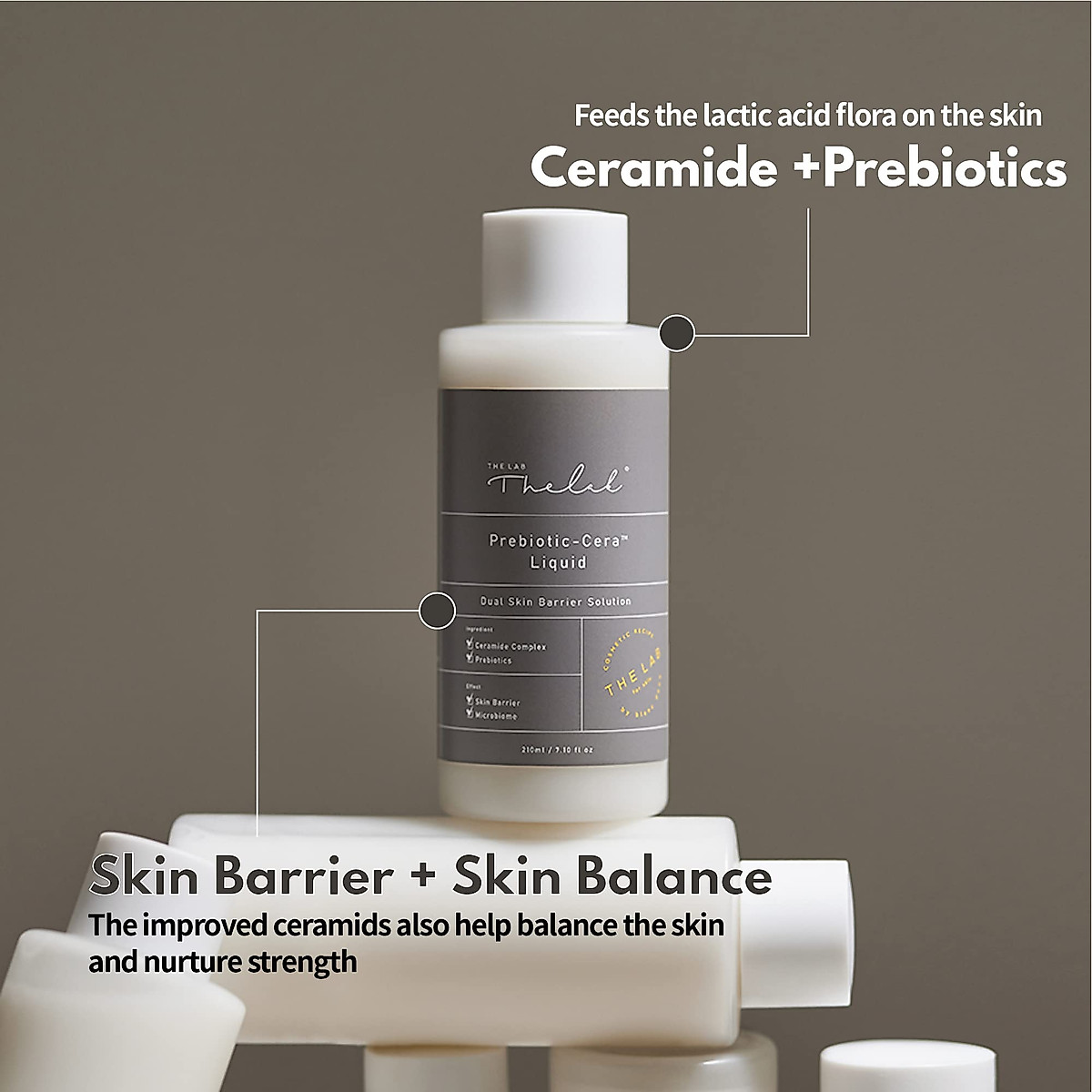 THE LAB BY BLANC DOUX Prebiotic-Cera Liquid - 7.10 Fl Oz/Dual Skin Barrier Solution - Ceramide Complex, Prebiotics