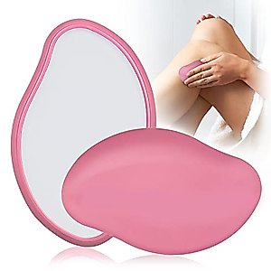 Crystal Hair Eraser,Reusable Crystal Hair Remover Magic Painless Exfoliation Hair Removal Tool, Magic Hair Eraser for Back Arms Legs Fast & Easy Crystal Hair Eraser for Women and Men (Pink)