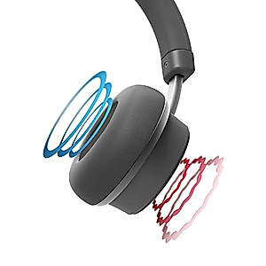 Koss CS340BT QZ Wireless Bluetooth On-Ear Communication Headset, Active Noise Cancellation, On-Board Controls, Black