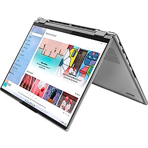 Lenovo 2022 Yoga 7i 2-in-1 Laptop 16" 2.5K Touchscreen Intel EVO Platform 12th Core i7-1260P Iris Xe Graphics 16GB RAM 4TB SSD WI-FI 6E Thunderbolt 4 Backlit KB w/FP Windows 11 RATZK 32GB USB