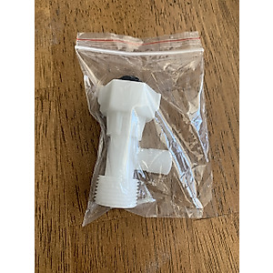 LeonKing Bidet US 7/8"(15/16") Up and down and 3/8" side T adapter plastic 3 way connector with rubber washer