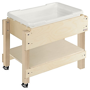 Wood Designs WD11811 Petite Sand and Water Table with Lid/Shelf, 24 x 28 x 15" (H x W x D)