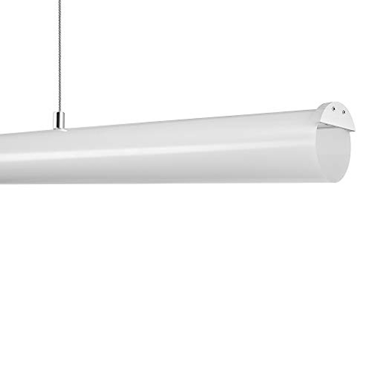 Globe Electric Calypso 20W Integrated LED Pendant Lighting, Chrome, Frosted Acrylic Shade, 1700 Lumens, Warm White 3000 Kelvin, 80 CRI