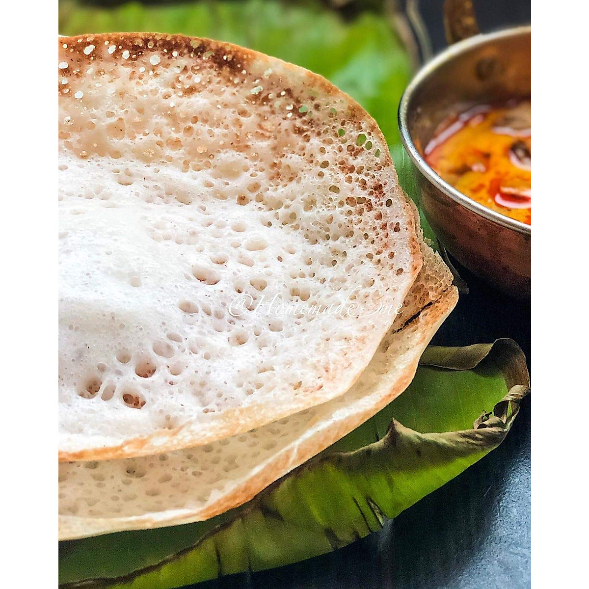 TAZBI Cast Iron Appa Chatti/Appam Pan/Appam Patra/kallu (Ready to Use- Hand Seasoned by Village Ladies Using Oil)- Black