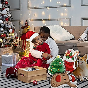 Wucidici Custom Pet Pillow,12" Personalized Photo Shaped Dog Cat Pet Pillow Gift(Double Side Printing)