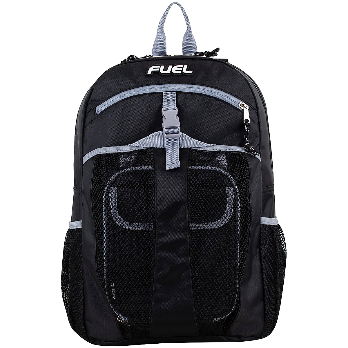 FUEL Lunch Backpack Set Teens Student Water Resistant Bookbag Bag Soft Reusable Insulated Cooler Lunch Box Thermal Travel Office Lunch Bag, Black