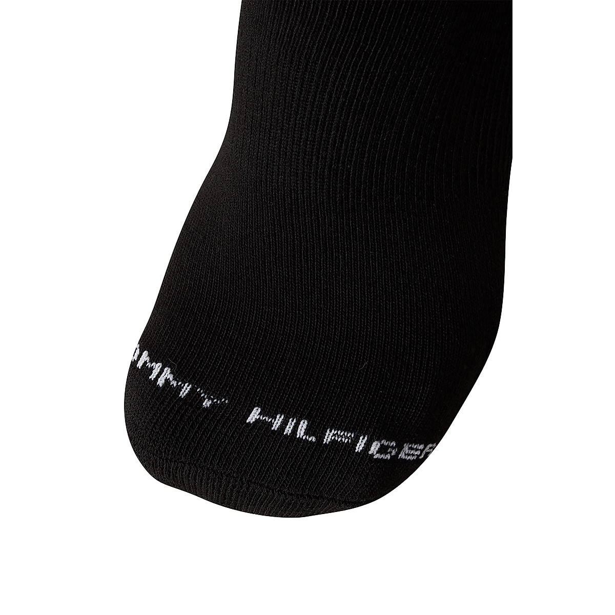 Tommy Hilfiger Mens Athletic Socks Cushion Quarter Cut Ankle Socks (12 Pack), Size 7-12, Black Flag