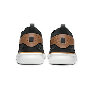 Bruno Marc Mens Mesh Fabric Fashion Sneakers Casual Oxfords Lightweight Breathable Versatile Walking Shoes, Black/Grey - 11 (Zero-01)