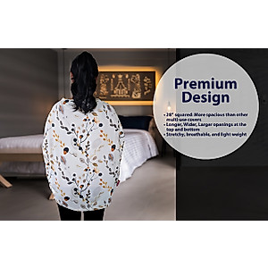 Pobi Baby Car Seat Covers and Nursing Cover - Soft and Stretchy Unisex Pattern (Luxury)