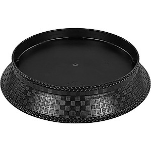 Carlisle FoodService Products 652703 WeaveWear Round Serving Basket, 10", Black (Pack of 12)