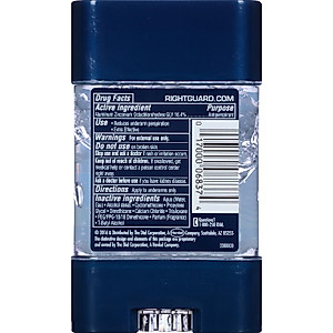 Right Guard Sport 3D Odor Defense, Anti-Perspirant Deodorant Clear Gel, Fresh 3 oz (Pack of 5)