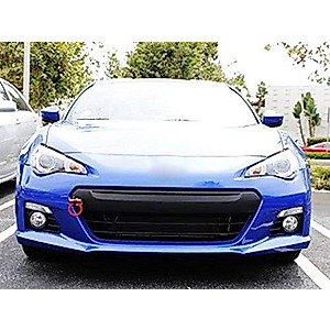 Xotic Tech JDM Sport Track Racing Style CNC Aluminum Screw-on Tow Hook Front Rear Bumper Compatible with Scion FR-S or Toyota 86 or Subaru BRZ Impreza WRX STi (Red)