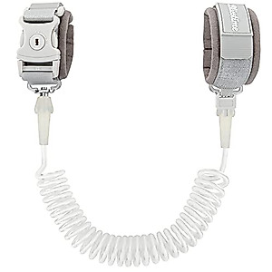 Blisstime Toddler Leash, Kid Leash Anti Lost Wrist Link with Key Lock Upgraded Baby Leash with Safety Wristband Rope for Babies Toddlers Child Kids (6.56ft/2m, Light Gray)