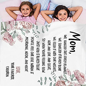 OMGJS Mom Blanket from Daughter,Gifts for Anniversary Mom Birthday Gifts,Mom Blanket,Throw Blanket 39"×59"