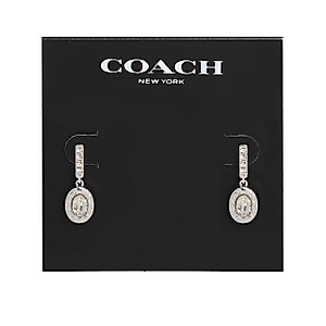 Coach Women's Signature Bar Drop Earrings