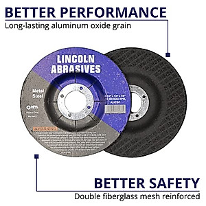 50 Pack Grinding Wheels 4.5" x 1/4" x 7/8" for Metal