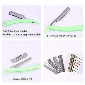 ANMIREKEN Eyebrow Razor, 20Pack Eyebrow Trimmers, Multipurpose Tool for Trimming and Shaving Eyebrows, Facial Razor, Face Razors, Eyebrow Trimmer, Shaper Shaver for Women and Men, Creamy (White)