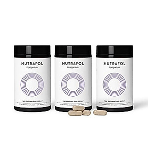 Nutrafol Postpartum Hair Growth Supplement | Clinically Effective for Visibly Thicker Hair & Less Shedding | Breastfeeding-Friendly Ingredients | 3 Month Supply